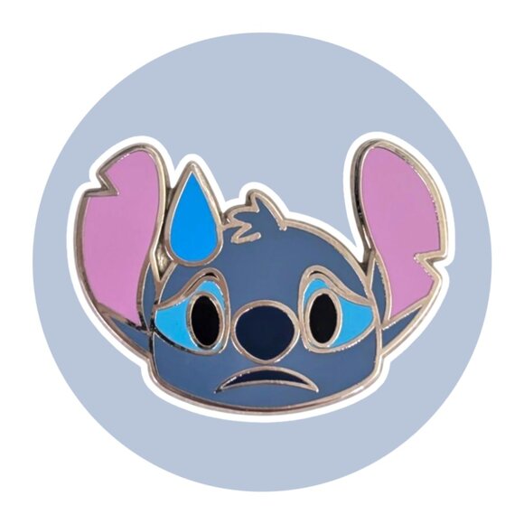 Disney | Accessories | Lilo And Stitch Disney Pin Stitch Nervous Emoji ...